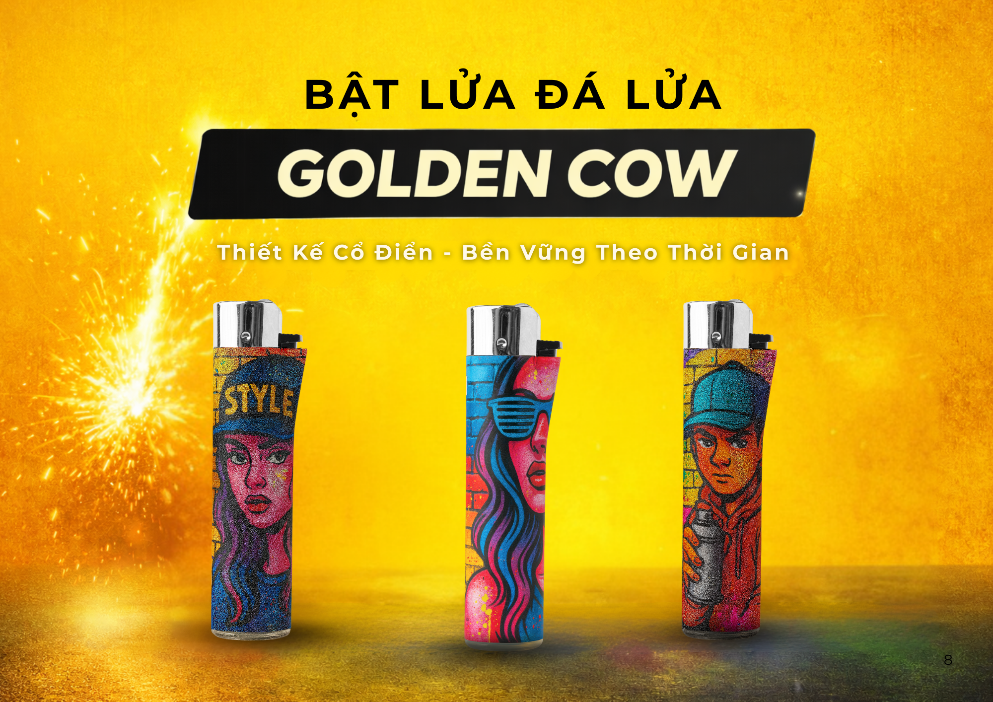 BẬT LỬA ĐÁ LỬA – Golden Cow